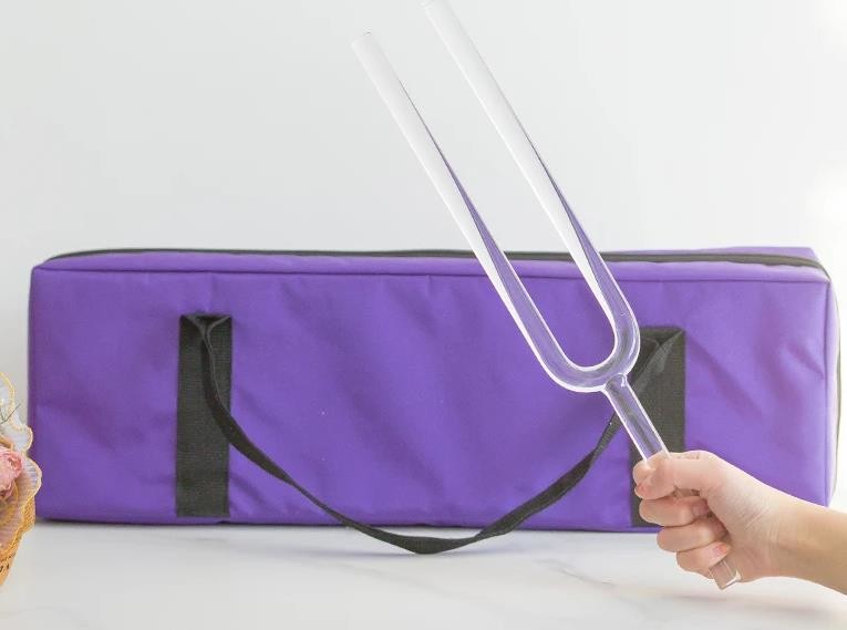 Long lasting pure crystal tuning fork for sound healing and therapy