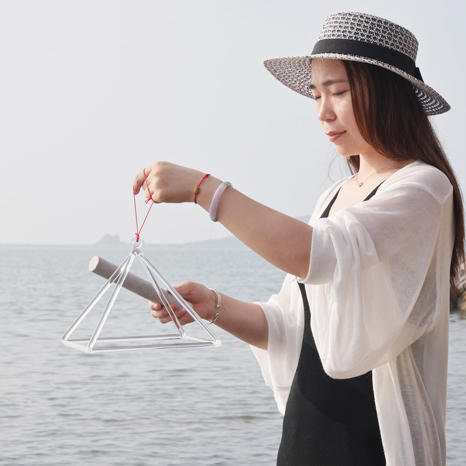 Sound Healing Quartz Pyramid Supplier Clear Crystal Singing Pyramids